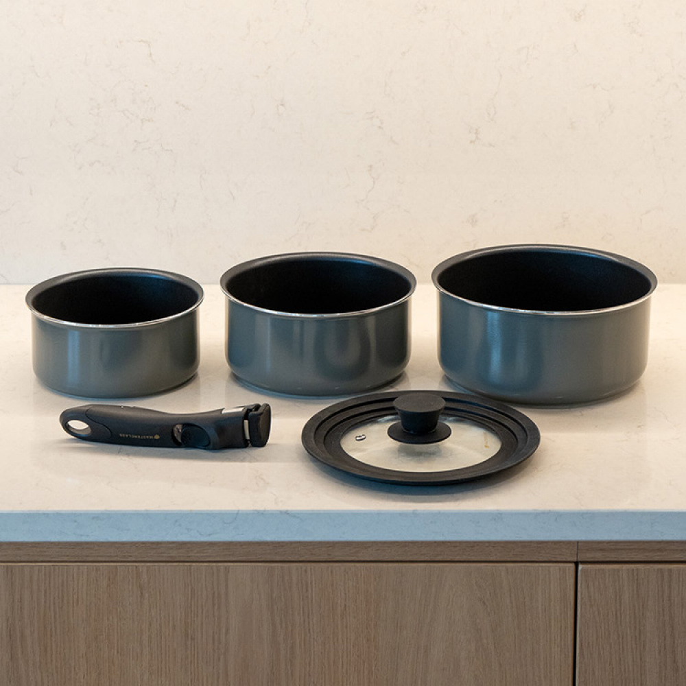 Grytesett - 3 stk. gryter som kan stables 16/18/20 cm | SmartaSaker